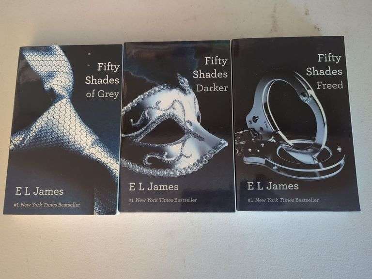 (3) Paperback E L James Books - Fifty Shades - Aumann Auctions, Inc.