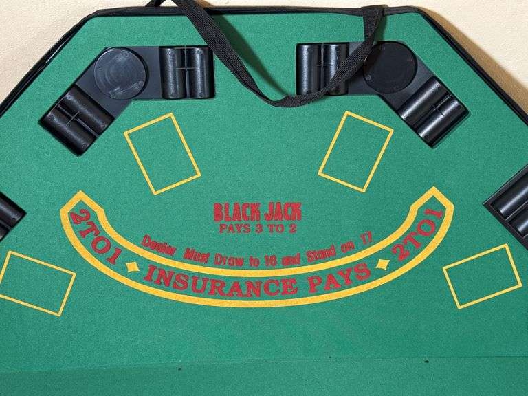 Foldable Blackjack Table - Aumann Auctions, Inc.