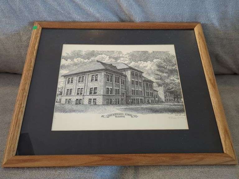 Hay Edward School Framed Picture - William Crock Jr. - Aumann Auctions ...