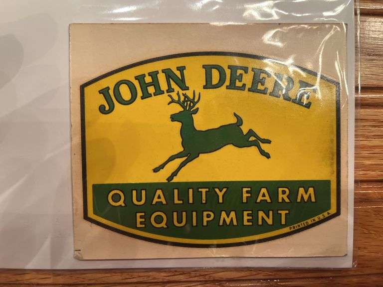 (2) John Deere Decals - Aumann Auctions, Inc.