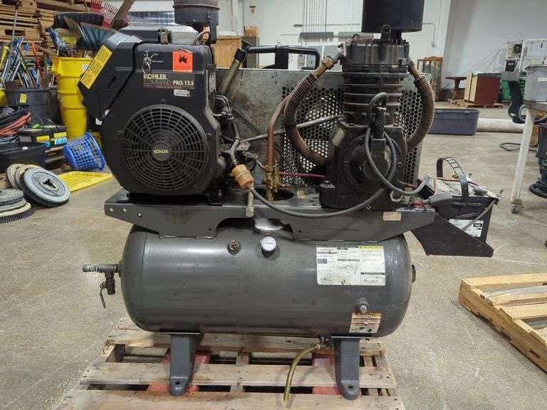 12.5 HP Kohler Command Pro Air Compressor - 2,189 hours - Aumann ...
