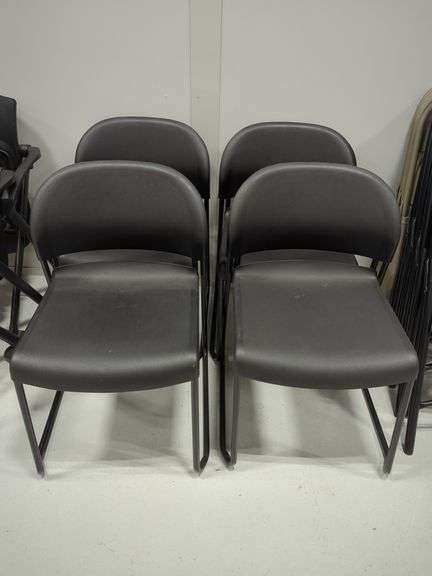 (4) HON Stackable Chairs - Aumann Auctions, Inc.