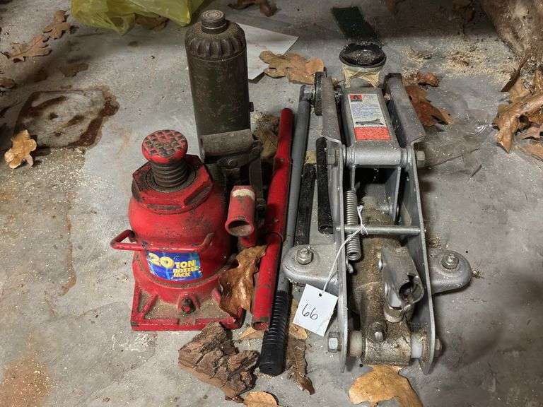 (2) Bottle Jacks & 4,000 lb Floor Jack - Aumann Auctions, Inc.