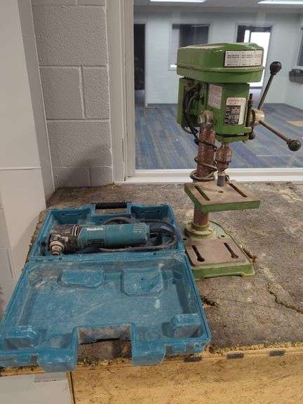 Central Drill Press and Makita Multi-Tool - Aumann Auctions, Inc.