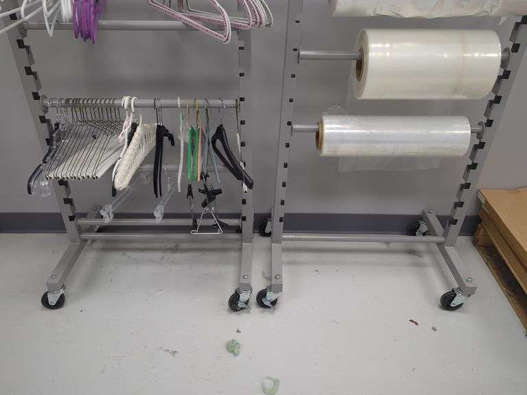 (2) Rolling Organizer Racks - Aumann Auctions, Inc.