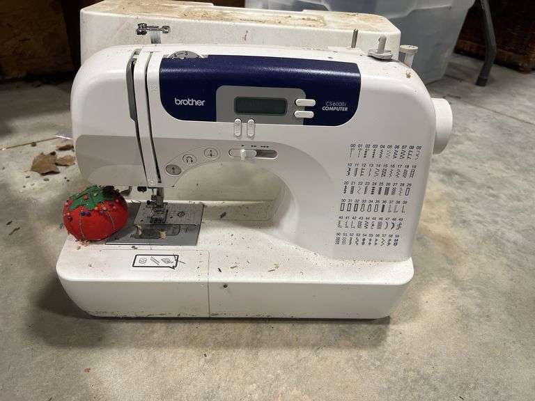 Brother CS-6000i Sewing Machine and Accessories - Aumann Auctions, Inc.