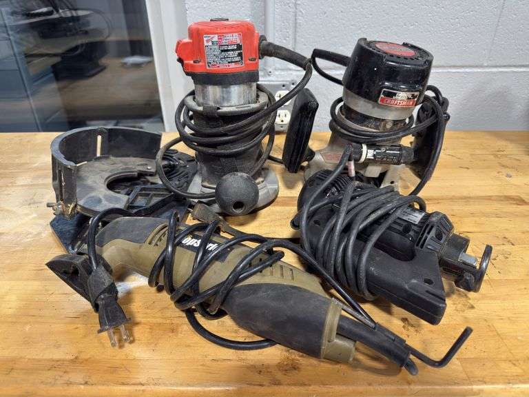 Routers, Rotozip, and Oscillating Angle Grinder - Aumann Auctions, Inc.