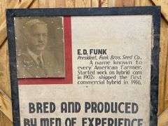 Funk Seed Co. Sign - Aumann Auctions, Inc.