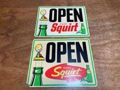 (3) RC Cola + Squirt Signs - Aumann Auctions, Inc.