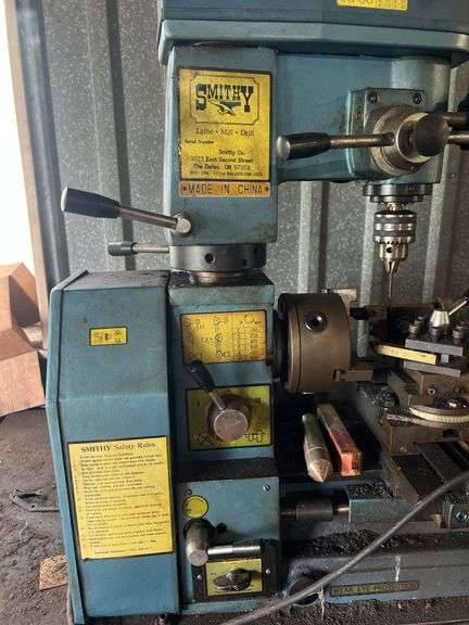 Smithy Multi-Purpose Machine. Lathe-Mill-Drill - Aumann Auctions, Inc.