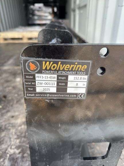 Wolverine Model PFF3-13-45W Multi Attachment - Aumann Auctions, Inc.