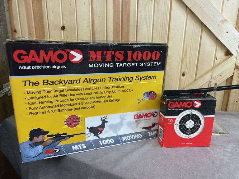 Gamo Scoped Varmint Stalker .177 Air Rifle/Moving Target System/Bullet ...