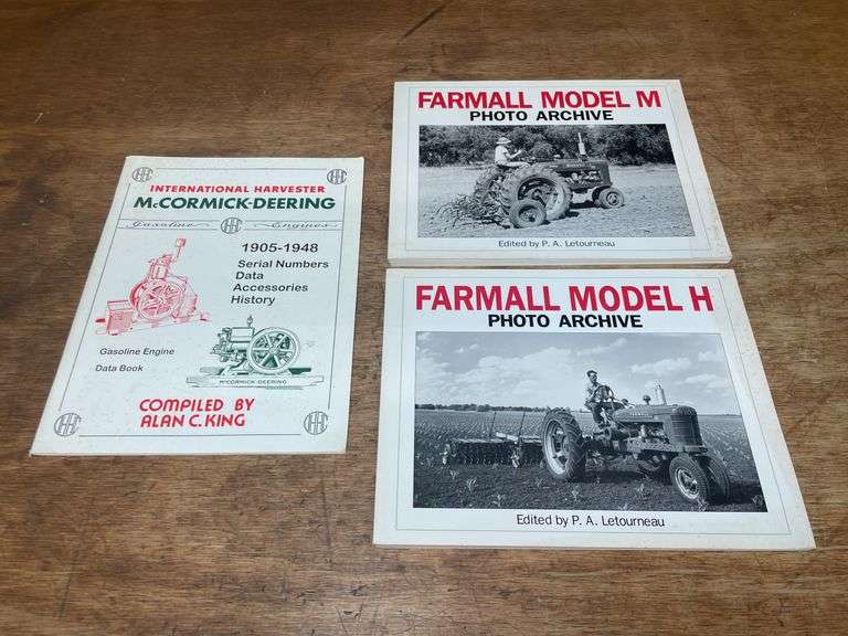 (3) IH Tractor + Engine Books - Aumann Auctions, Inc.