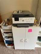 HP Printer, Cabinet, Baskets with Assorted Tools - Aumann Auctions, Inc.