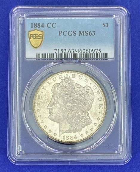 1884-CC Morgan Silver Dollar MS-63 PCGS - Beckort Auctions, LLC