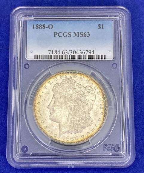 1888-O Morgan Silver Dollar MS-63 PCGS - Beckort Auctions, LLC