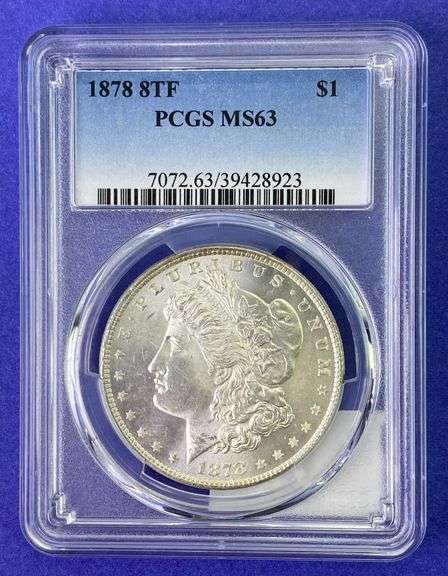 1878 Morgan Silver Dollar MS-63 PCGS - Beckort Auctions, LLC