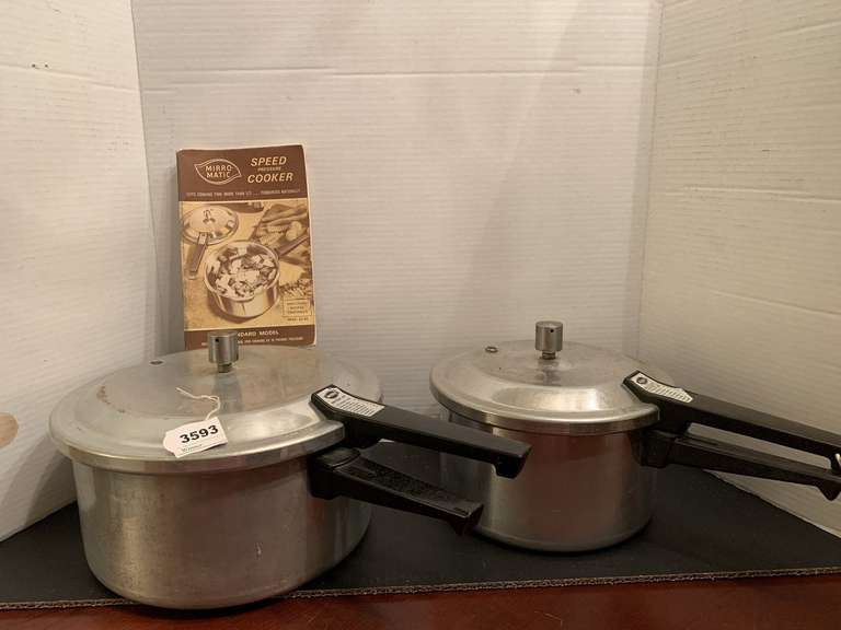 2 VINTAGE MIRRO MATIC PRESSURE COOKERS - KIT - L.W. Benton Company, Inc.