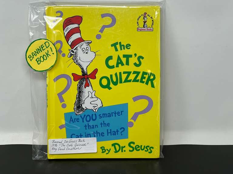 BANNED DR. SEUSS BOOK, 1976 “ THE CATS QUIZZER” - L.W. Benton Company, Inc.