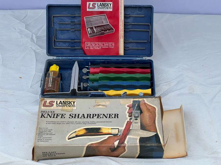 B…Lansky knife sharpeners set, comes with original box, see pictures ...
