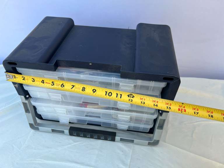 B… lure storage containers with content, also comes with carrier, see ...