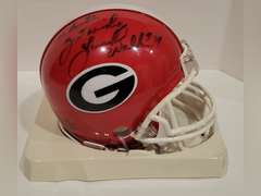 OFFICIALLY LICENSED COLLEGIATE MINI GEORGIA BULLDOG HELMET - HAS BEEN ...
