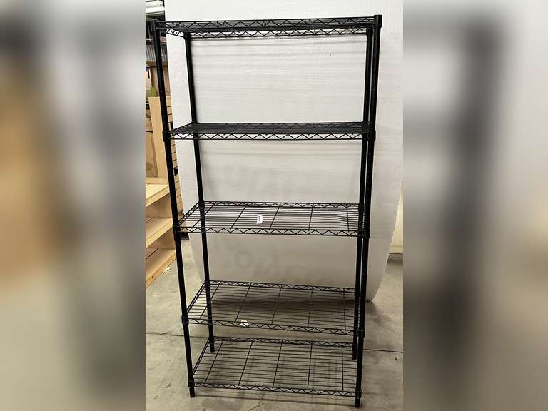 D… METAL, STACKABLE WIRE SHELVING, SEE PICTURES FOR DETAILS. - L.W ...