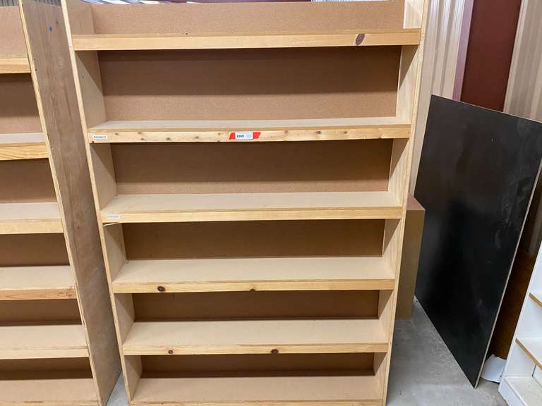 J… FREESTANDING DOUBLE-SIDED BOOKCASE, SEE PICTURES FOR DETAILS. - L.W ...
