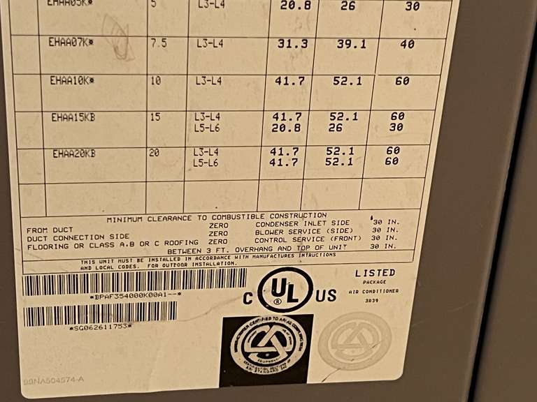 ICP UNIT, 208/230 V, WORKING CONDITION UNKNOWN, SEE PICTURES OR DETAILS ...