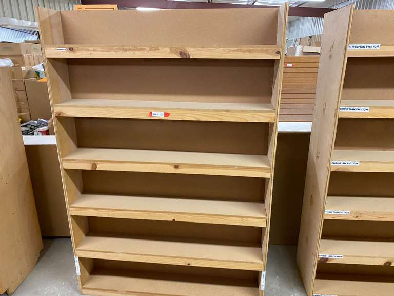 J… FREESTANDING DOUBLE-SIDED BOOKCASE, SEE PICTURES FOR DETAILS. - L.W ...