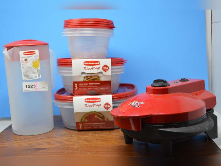 RUBBERMAID 2 QUART PITCHER, RUBBERMAID TAKE ALONGS (16 PIECES), XPRESS ...