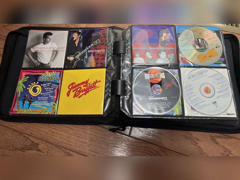 LR… ASSORTED CD’S AND ZIP UP ALBUM HOLDER, SEE PICTURES FOR DETAILS ...
