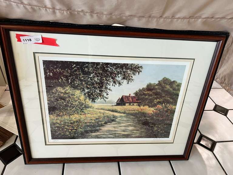 Sunroom… Framed, matted, signed and numbered Butler Brown print, see ...