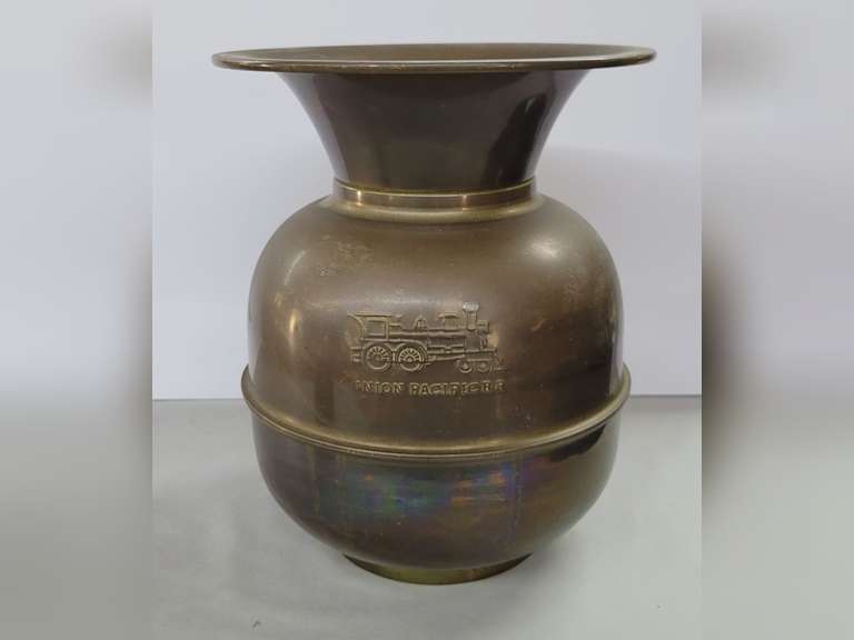 VINTAGE UNION PACIFIC RAILROAD SPITTOON - L.W. Benton Company, Inc.