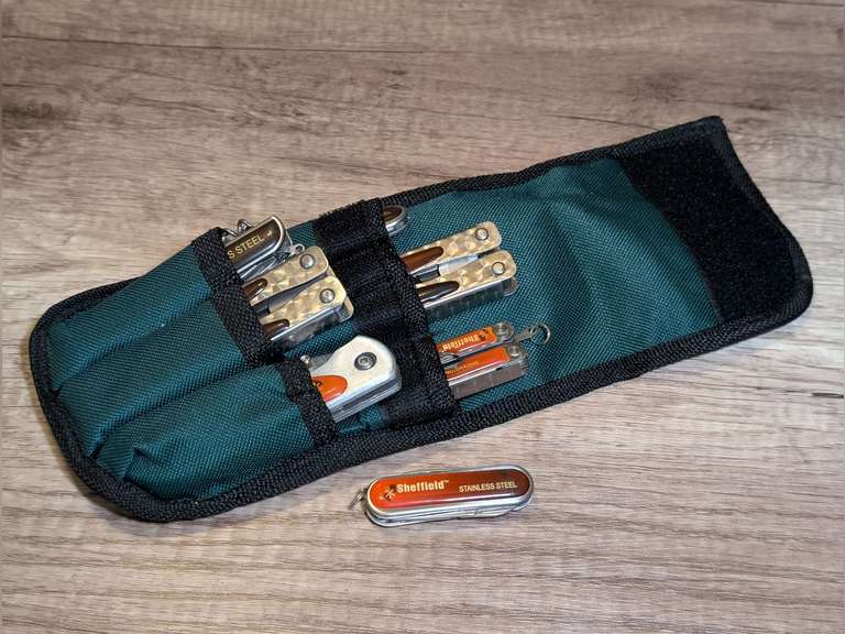 SHEFFIELD STAINLESS KNIFE AND MULTI-TOOL SET WITH HOLSTER - HALL 1 - L.W. Benton Company, Inc.