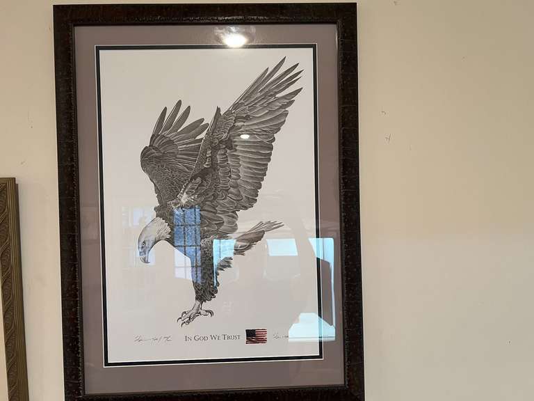 MAIN… Framed, matted, signed and numbered Stephen Malkoff print, “In ...