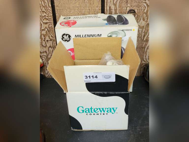 GATEWAY COUNTRY COLLECTIBLES & GE COMPUTER SPEAKERS IN BOX - L.W ...