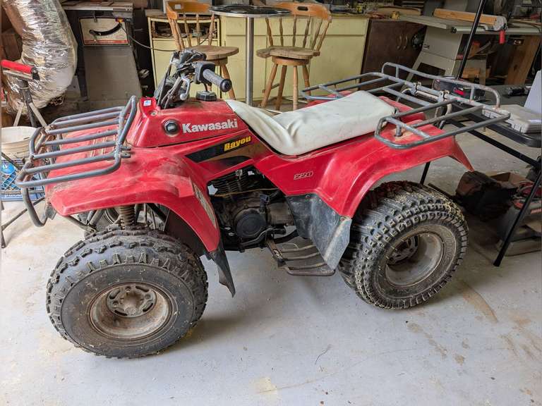 2001 KAWASAKI BAYOU 220 FOUR-WHEELER - SHOP - L.W. Benton Company, Inc.