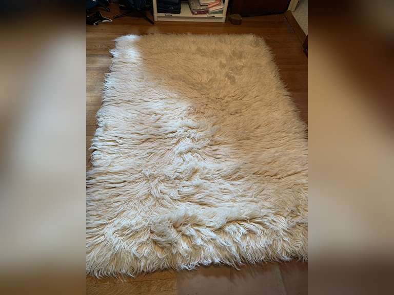 GENUINE KARAMICHOS FLOKATI HAND WOVEN IN GREECE 100% PURE VIRGIN LONG ...
