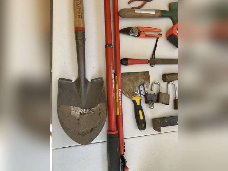 ASSORTED YARD & HAND TOOLS - PORCH - L.W. Benton Company, Inc.