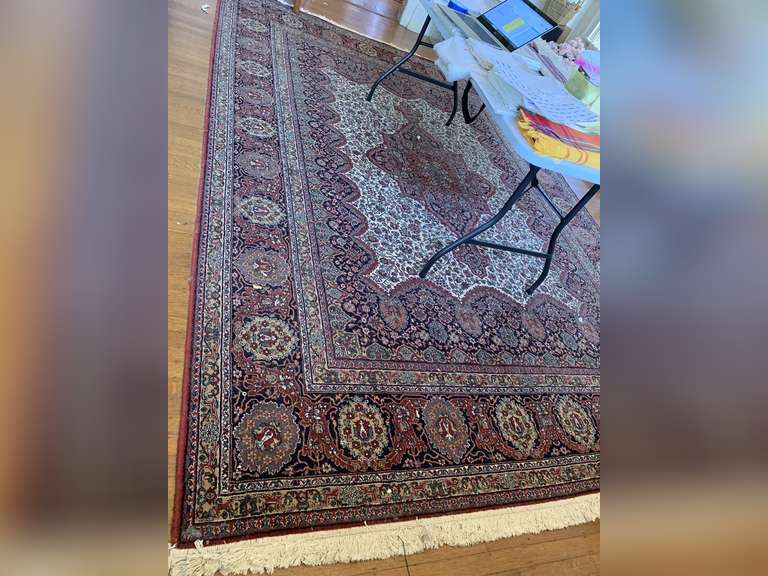 VINTAGE BILECANKA MADE IN YUGOSLAVIA WOOL ORIENTAL DESIGN RUG (OFF ...