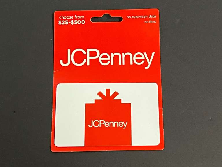 JCPenney gift card, $50, see pictures for details. - L.W. Benton ...