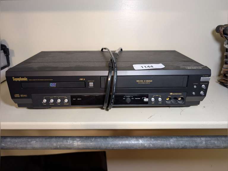 SYMPHONIC VIDEO CASSETTE RECORDER AND DVD/CD PLAYER - OFFICE - L.W ...