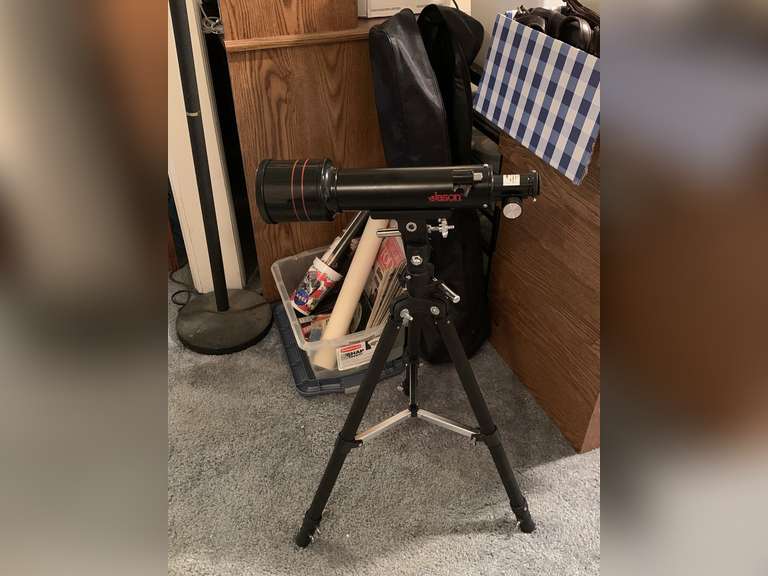 JASON MODEL 319 MERCURY ASTRONOMICAL TELESCOPE, CASE, SPACE POSTER ...