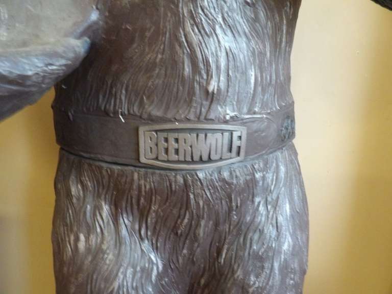 COORS LIGHT LARGE BEER WOLF ADVERTISING STATUE - L.W. Benton Company, Inc.