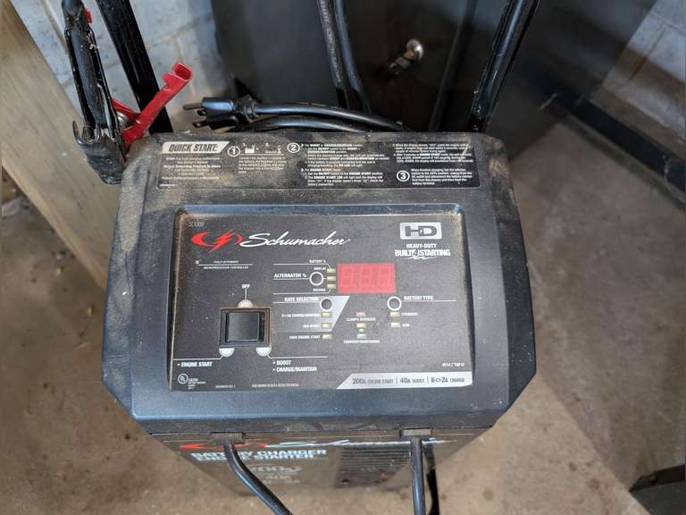 SCHUMACHER MODEL SC1309 DIGITAL BATTERY CHARGER / ENGINE STARTER ...