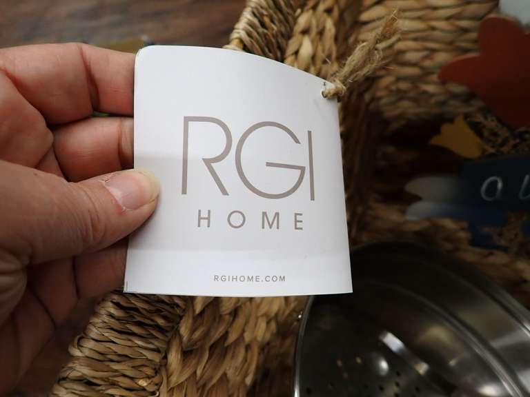 RGI Home Woven Basket with Assorted Household Items - L.W. Benton ...