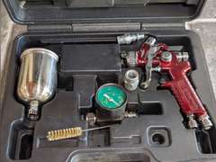 AMPRO MINI TOUCH–UP HVLP SPRAY GUN WITH REGULATOR WITH CASE - MRSHOP ...