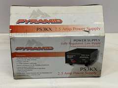 Pyramid PS3KX 2.5 amp power supply, still new in the box, see pictures ...