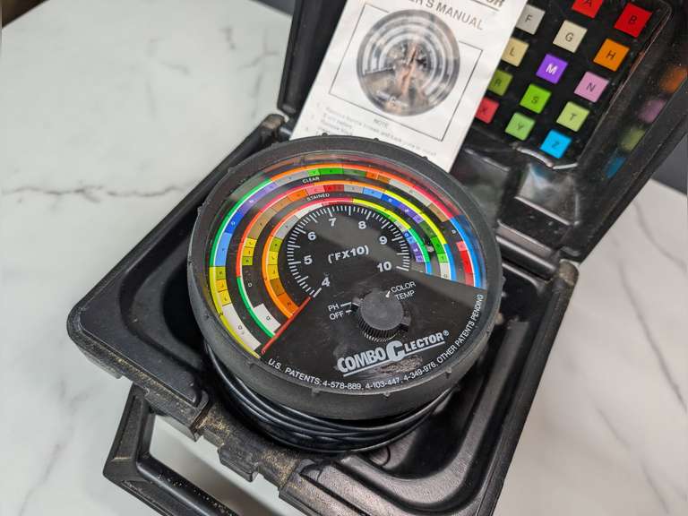 VINTAGE LAKE SYSTEMS COMBO-C-LECTOR WITH PAPERWORK AND CASE - L.W ...